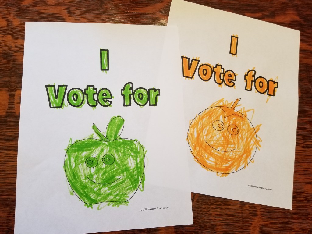 Elections for the Littlest Learners – Integrated Social Studies