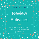 End-of-Year Learning Games for History Classes – Integrated Social Studies