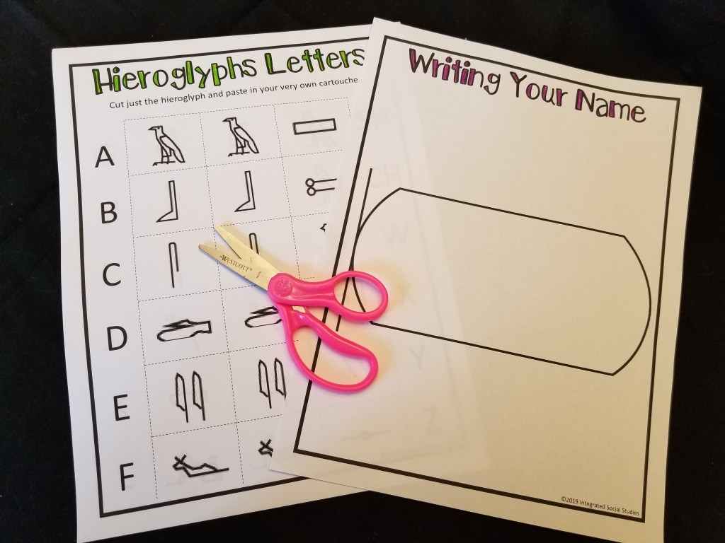 Ancient Egypt Coloring Pages with Short Reads – Integrated Social Studies