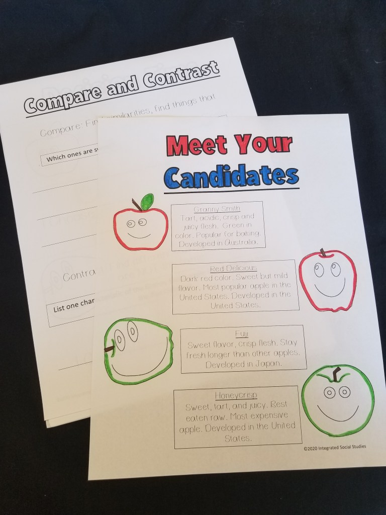 Primaries and Elections for the Littles – Integrated Social Studies