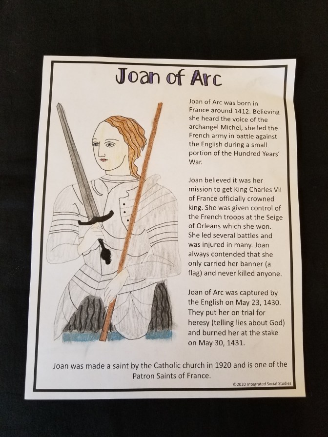 Medieval History Coloring Pages with Short Reads – Integrated Social ...