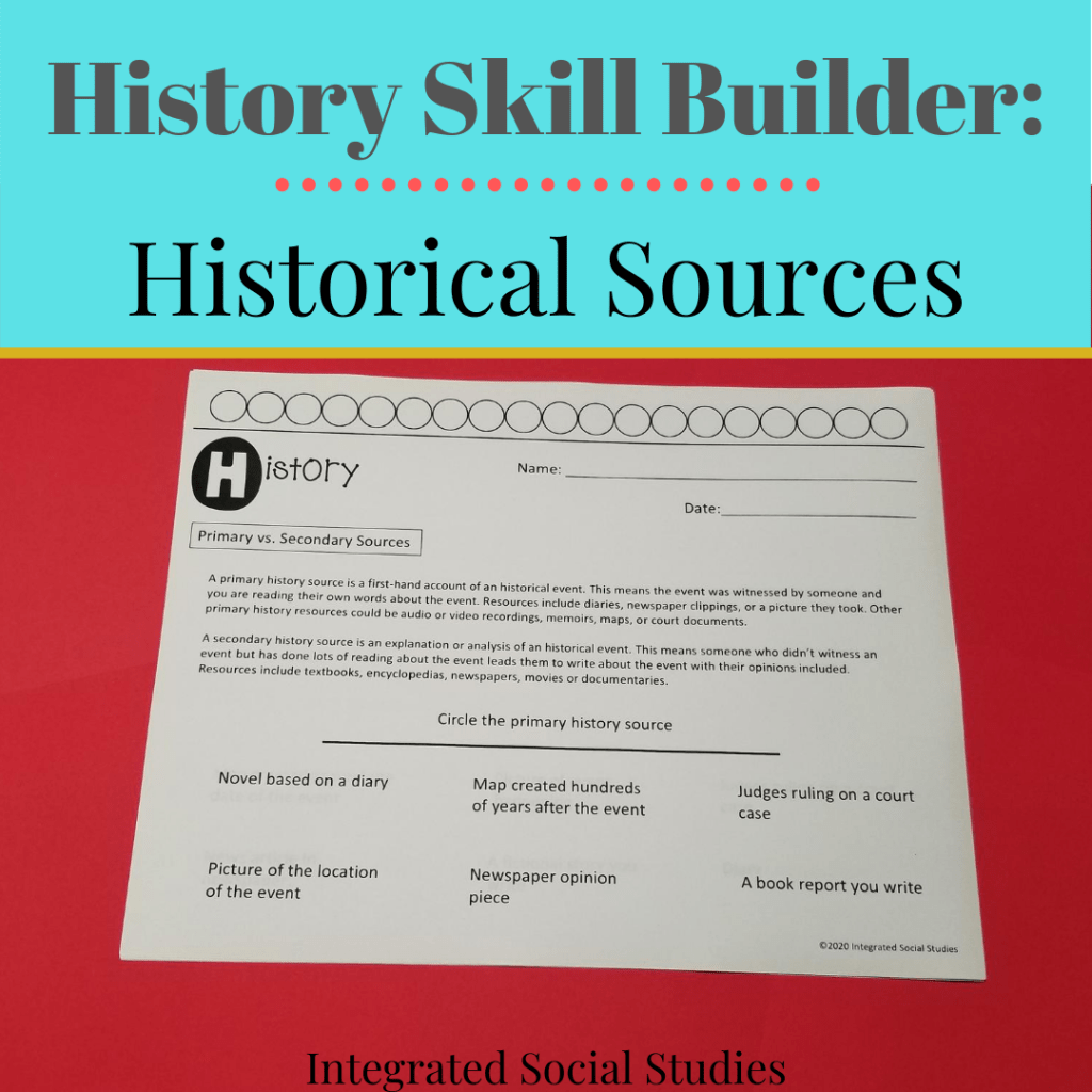 History Skill Builders – Integrated Social Studies
