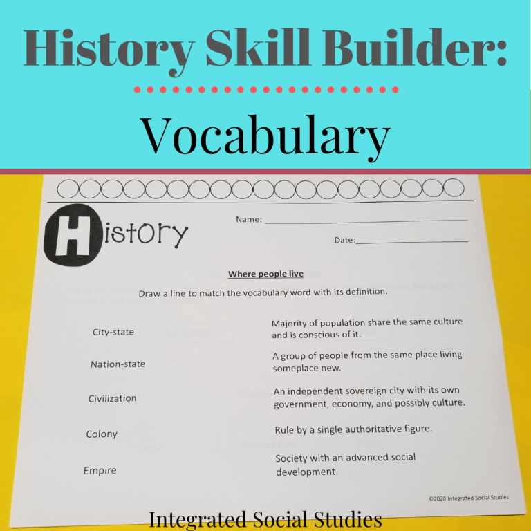 History Skill Builders – Integrated Social Studies