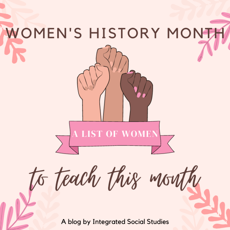 Women’s History Month: A list of women to teach this month – Integrated ...