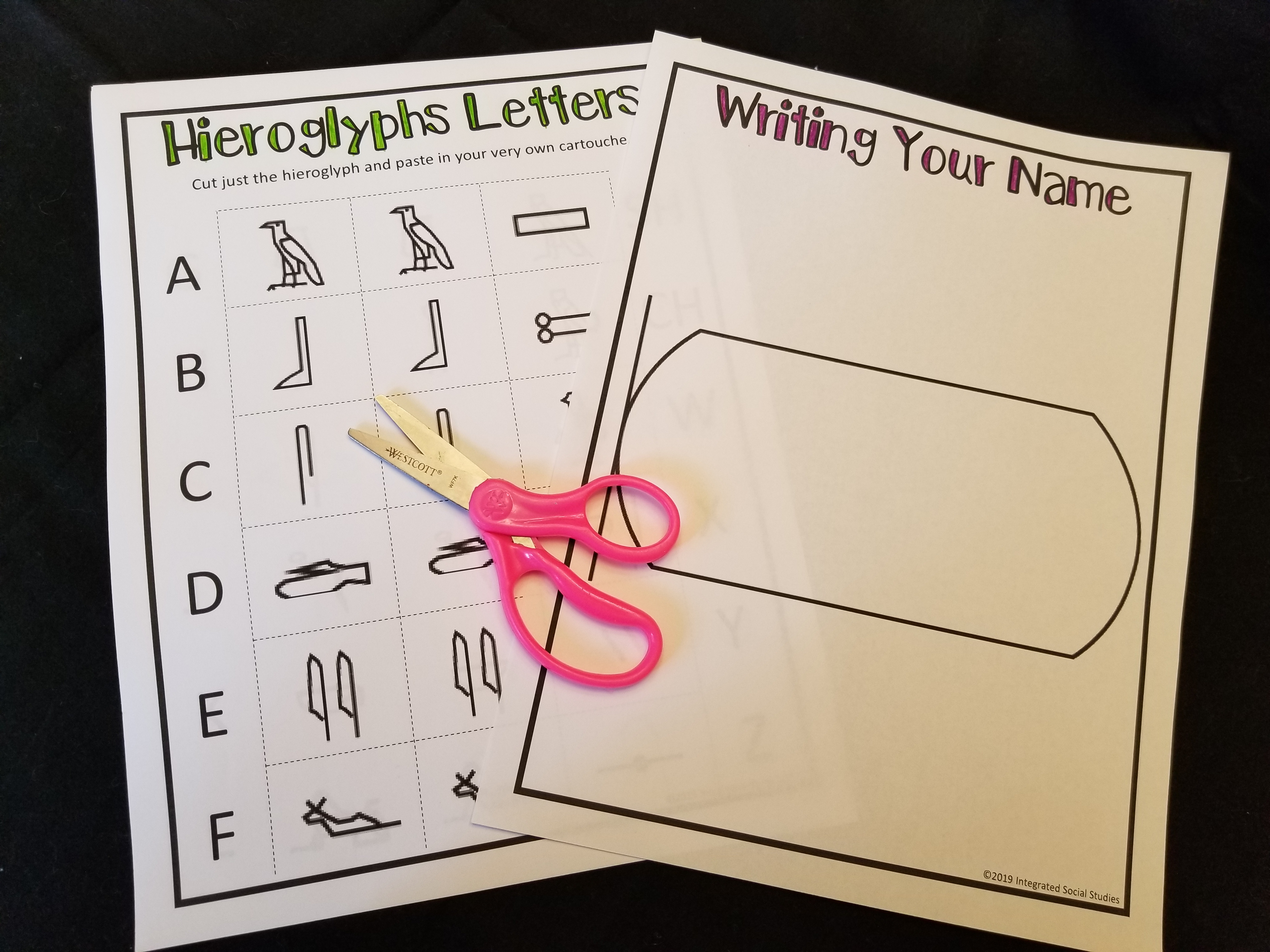 Build-a-cartouche: An Ancient Egypt Add-on Activity – Integrated Social ...