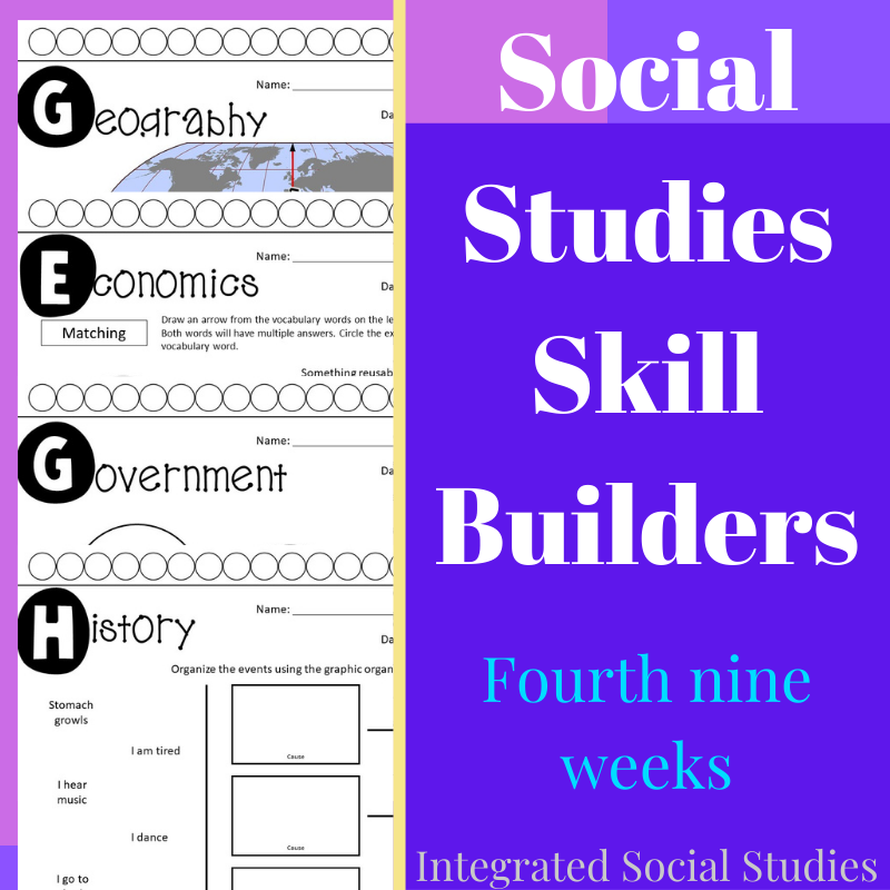 Social Studies Skill Builders – Integrated Social Studies